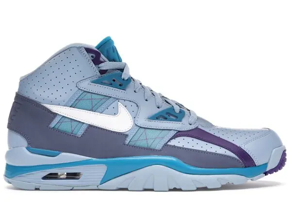 Nike Air Trainer Sc High Top Sneakers - Leche Blue/white/neo Turquoise