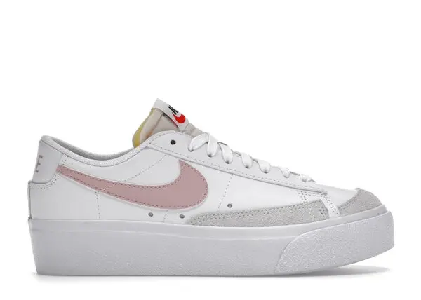 Nike Blazer Low Platform Sneakers - White/pink Glaze/summit White