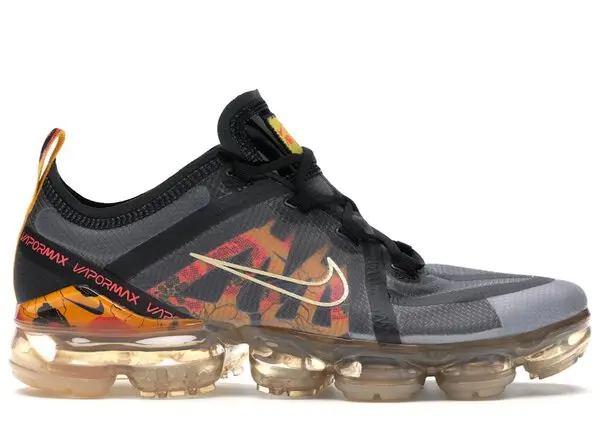 Nike Air Vapormax 2019 Floral Sneakers - Black/pale Vanilla/bright