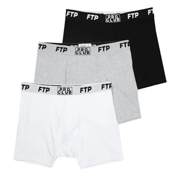 FTP X Pro Club 3 Pack Boxer Briefs - Multicolor