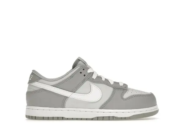 Nike Dunk Low Two-toned Grey Sneakers - Pure Platinum/white/wolf Grey