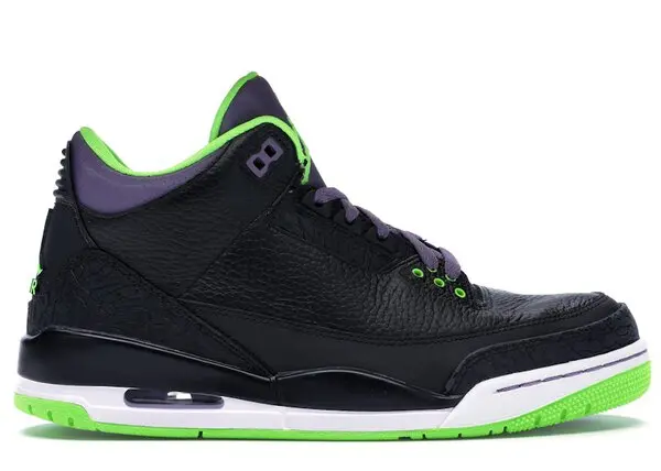 JORDAN 3 Retro Sneakers - Black/electric Green/cayanne