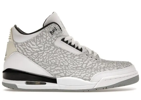JORDAN 3 Retro Flip Sneakers - White/chrome/black