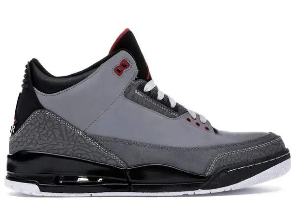 JORDAN 3 Retro Sneakers - Stealth/varsity Red/light Graphite