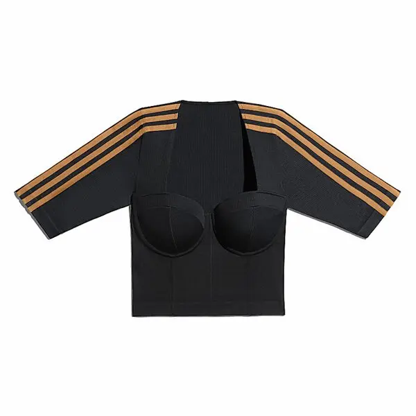 Adidas Ivy Park Circular Knit Crop Top - Black
