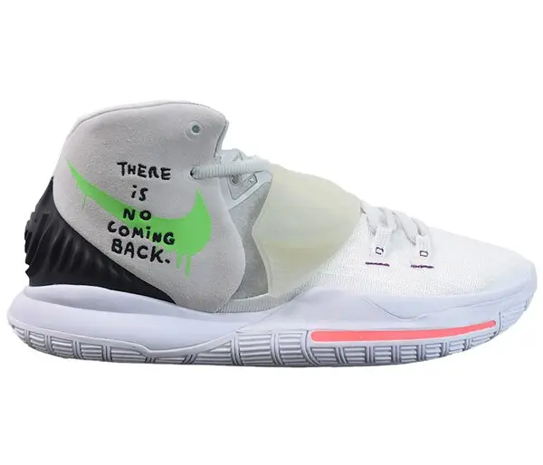 Nike Kyrie 6 There Is No Coming Backin Sneakers - Photon Dust/green Strike
