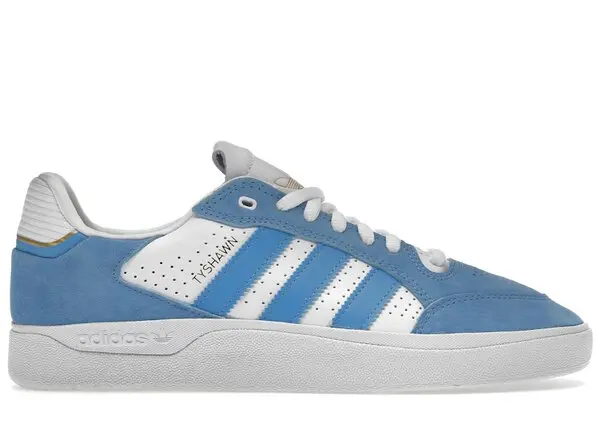 Adidas Tyshawn Low Sneakers - Sky Blue Rush/gold Metallic