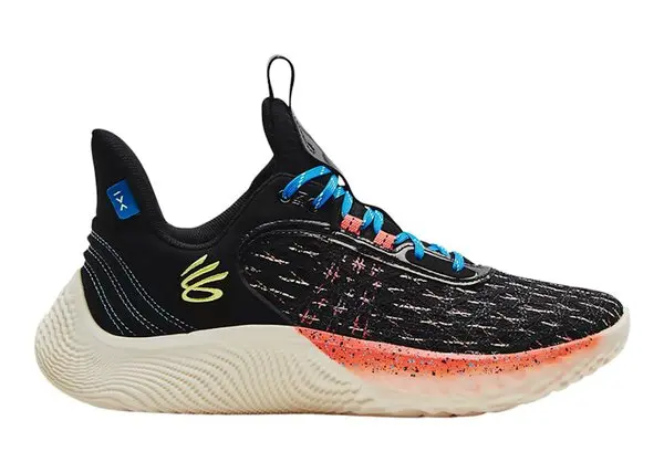 Under Armour Curry Flow Light Showin Sneakers - Black/electric Tangerine
