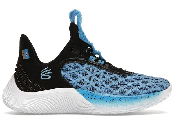 Under Armour Curry Flow Sesame Street Cookie Monster Sneakers - Viral Blue/black/white