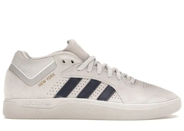Adidas Tyshawn New York Sneakers - Grey One/collegiate Navy Blue/cloud White