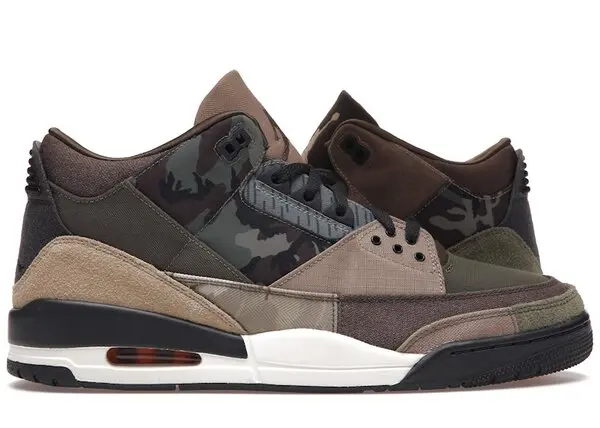 JORDAN 3 Retro Patchwork Camo - Dark Hazel