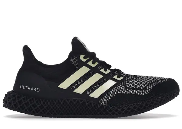 Adidas Ultra 4d Sneakers - Core Black/almost Lime/silver Metallic