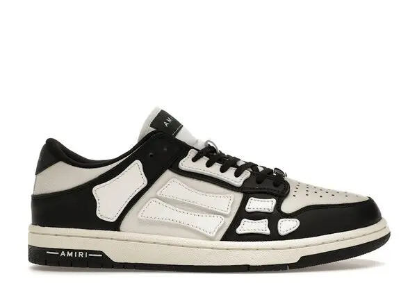 Amiri Skel Top Low Sneakers - Black White