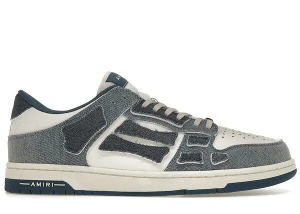 Amiri Skel Top Low Sneakers - Denim/slate Blue