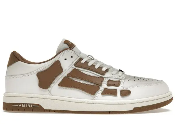 Amiri Skel Top Low Sneakers - White/brown