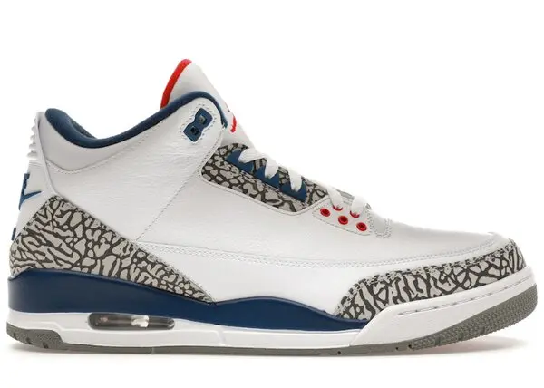 JORDAN 3 Retro Sneakers - White/true Blue/varsity Red