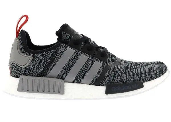 Adidas Nmd R1 Glitch Camo Sneakers - Core Black/grey/red