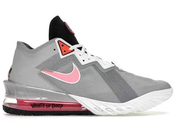 Nike Lebron 18 Low Bugs Vs Marvin Space Jam Sneakers - Light Smoke Grey/black/white