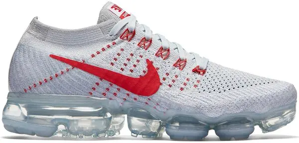 Nike Air Vapormax Sneakers - Pure Platinum/university Red/wolf Grey
