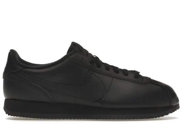 Nike Cortez Basic Leather Triple Sneakers - Black/anthracite