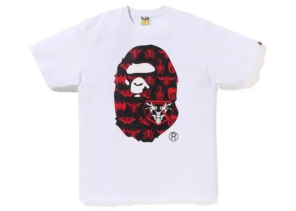 BAPE X Shin Kamen Rider Ape Head Tee Shirt - White