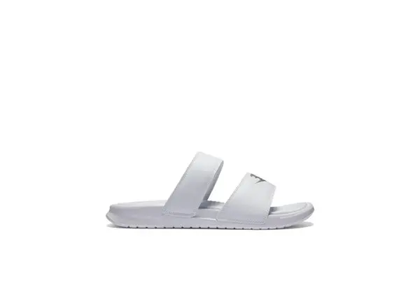 Nike Benassi Duo Ultra Slides - White/metallic Silver