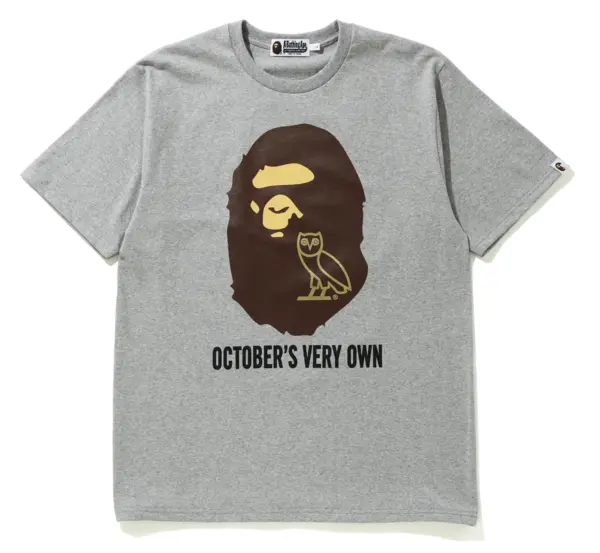 BAPE X Ovo Tee Shirt - Grey