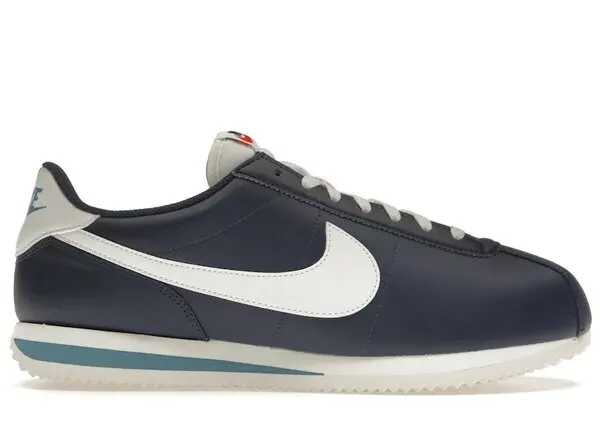 Nike Cortez Sneakers - Midnight Navy Blue/sail/noise Aqua