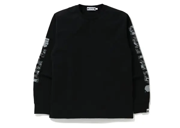 BAPE X Undefeated 1 Long Sleeve Tee Shirt - Black