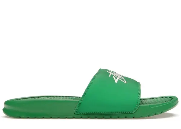 Nike Benassi Stussy Slides - Green/white