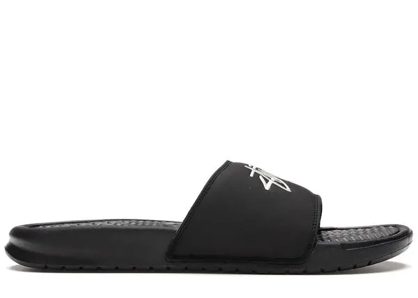 Nike Benassi Stussy Slides - Black/white