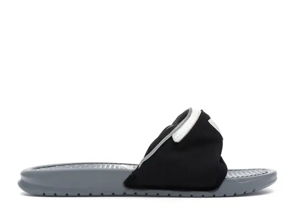 Nike Benassi Jdi Fanny Pack Slides - Black/summit White/cool Grey