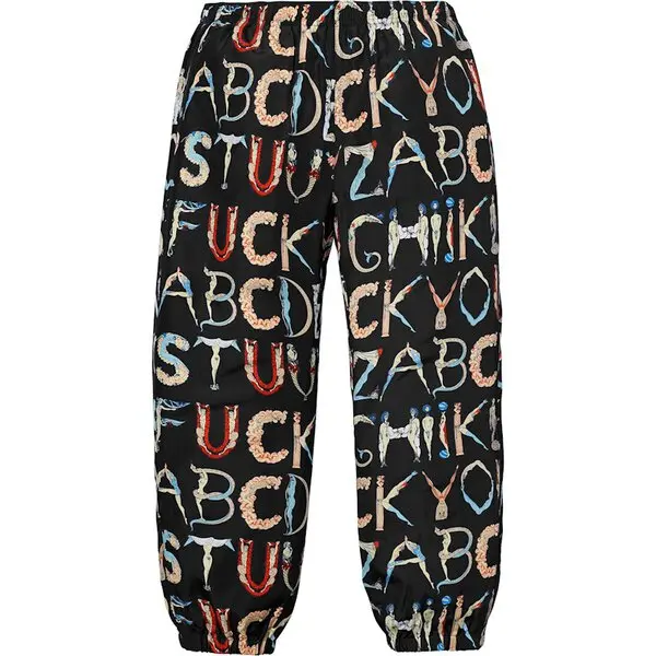 Supreme Alphabet Silk Pant