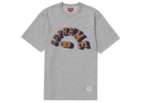 Supreme Alpha Omega Short Sleeve Top - Heather Grey