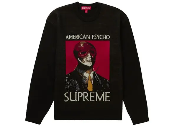Supreme American Psycho Sweater - Black