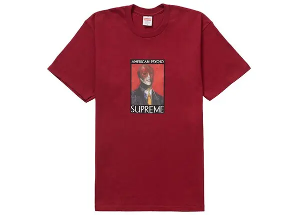 Supreme American Psycho Tee Shirt - Cardinal