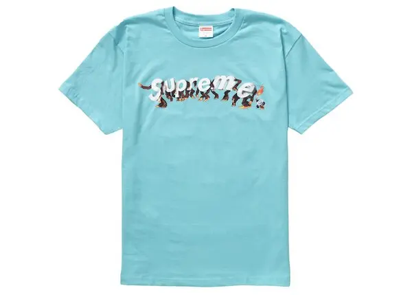 Supreme Apes Tee Shirt - Light Teal