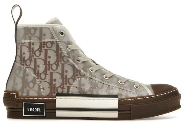 Dior B23 High-top Sneaker - Coffee/white