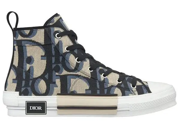 Dior B23 High Maxi Oblique Sneakers - Beige/black