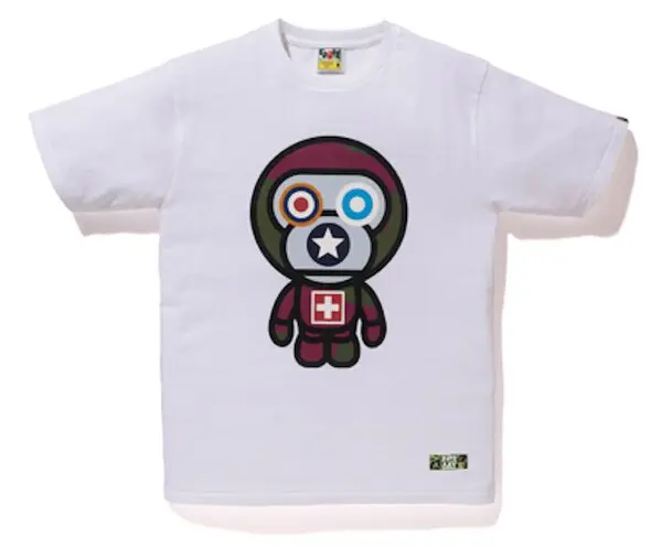 BAPE X Sk8thing Baby Milo Tee Shirt - White