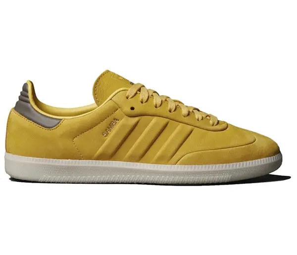 Adidas Samba Lace-up Sneakers - Bold Gold/earth Strata/aluminium