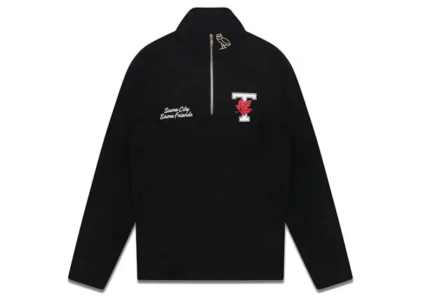 OVO X University Of Toronto Quarter Zip Sweatshirt