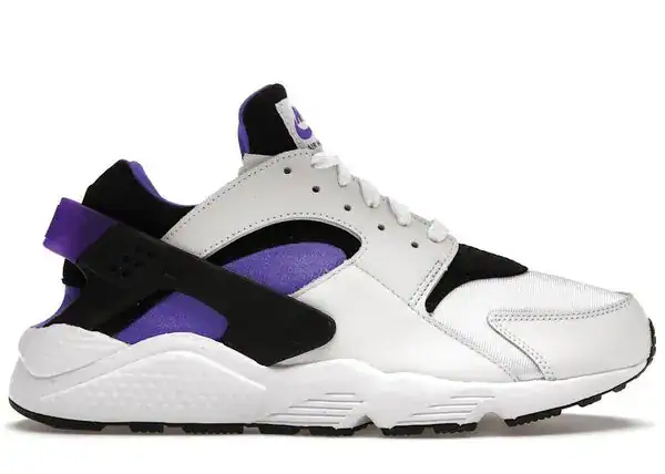 Nike Air Huarache Sneakers White/Hyper Grape/Black Editorialist