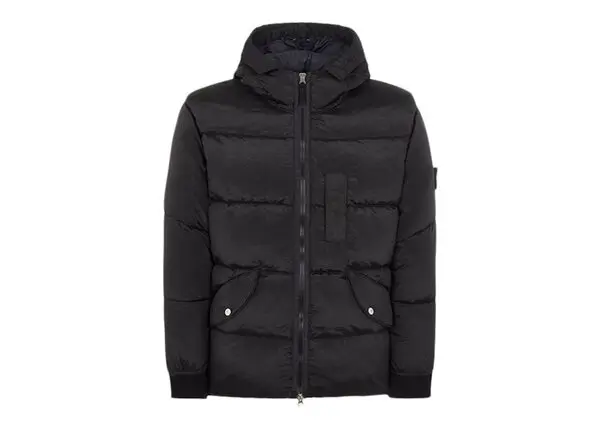 Stone Island Nylon Metal Econyl Regenerated Nylon Down Jacket - Black