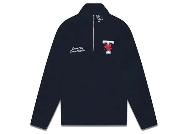 OVO X University Of Toronto Quarter Zip Sweatshirt