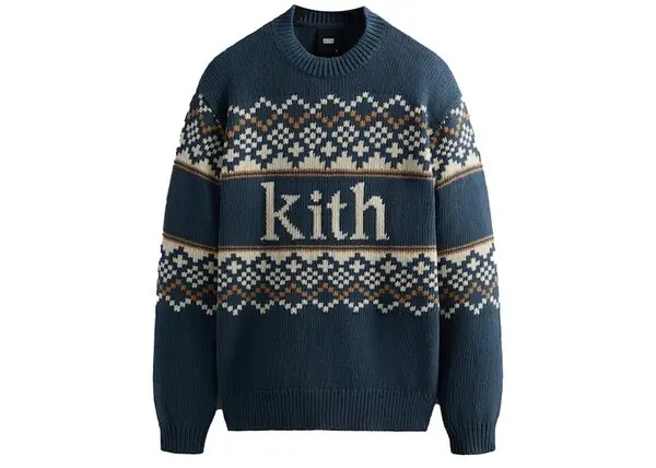 Kith Fair Isle Crewneck Sweatshirt - Largo