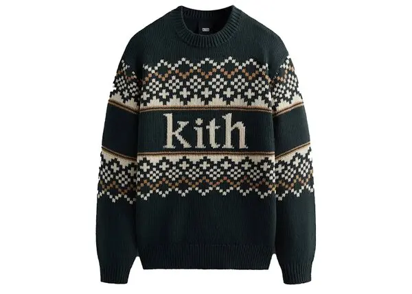 Kith Fair Isle Crewneck Sweatshirt - Stadium