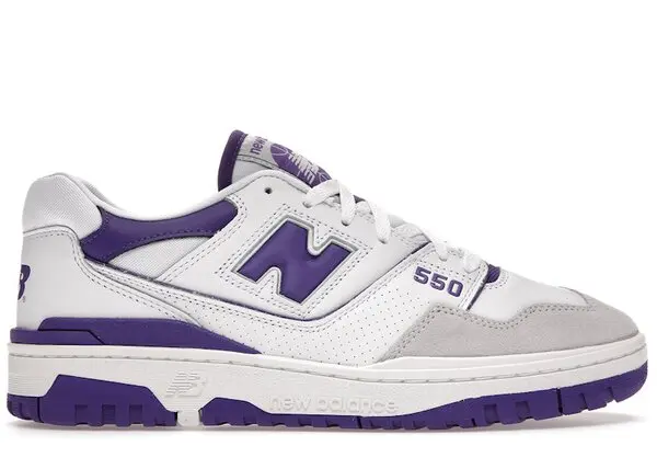 NEW BALANCE 550 - White/purple