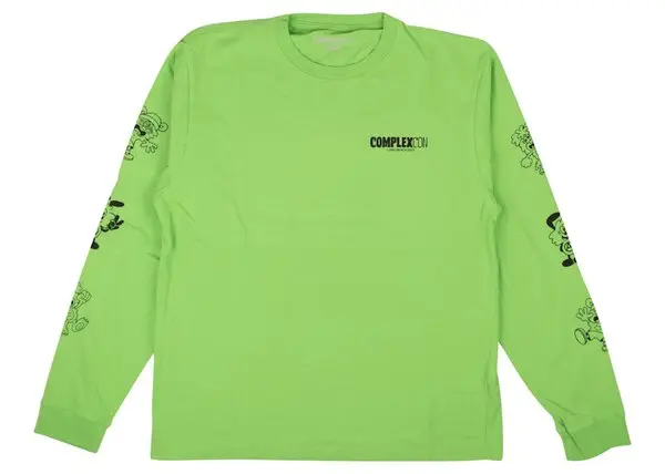 COMPLEXCON X Verdy Long Sleeve Logo T-shirt - Green