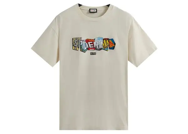 Kith Marvel Spiderman Comic Covers Tee Shirt - Sandrift